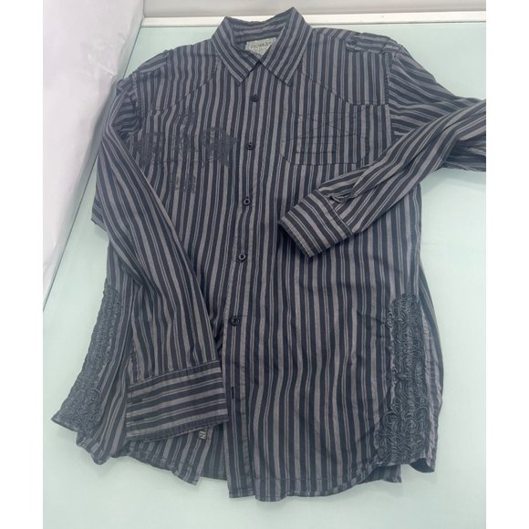 Roar | Shirts | Roar Men Shirt Black Gray Embroidered Renegades Glory ...